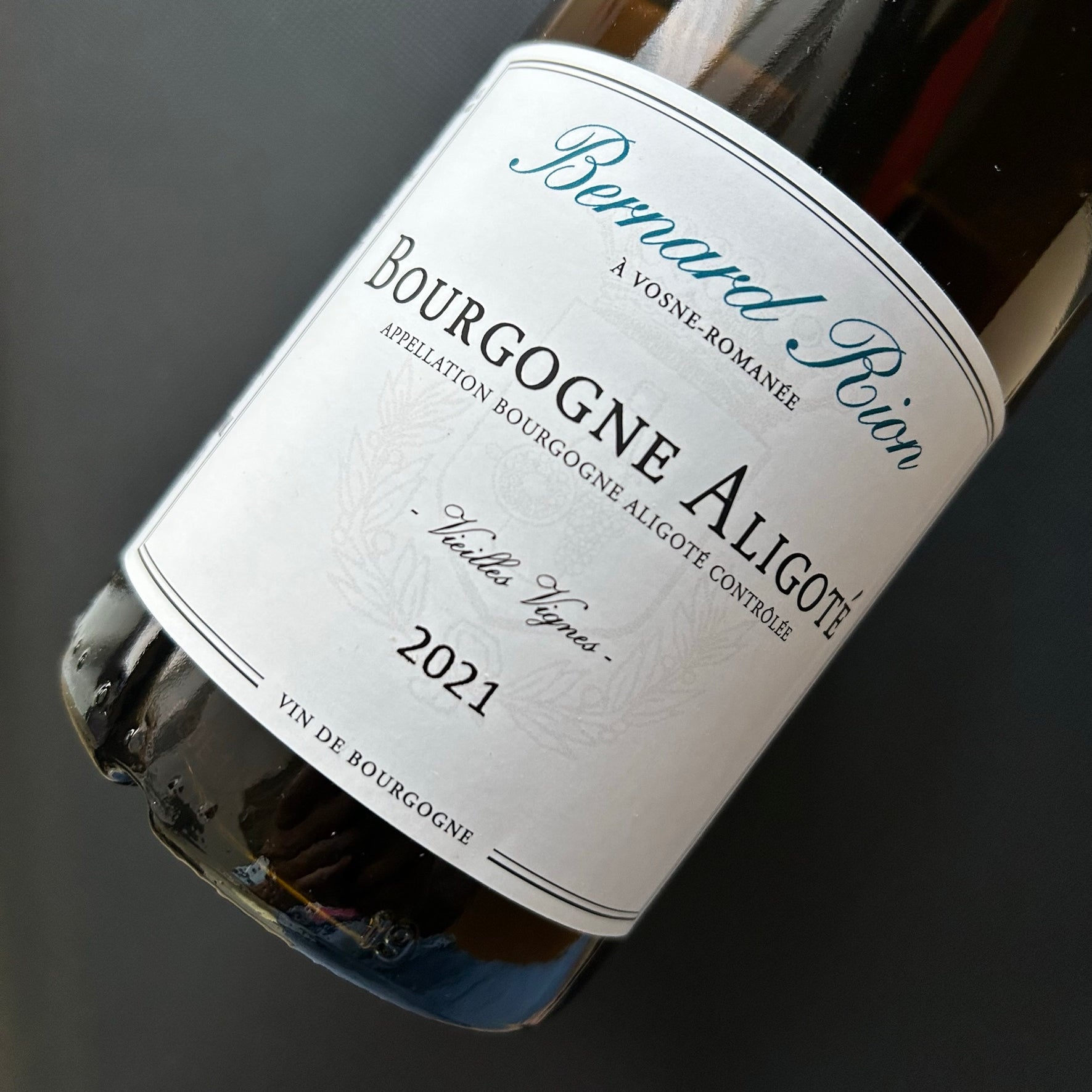 Bourgogne Aligoté Vielles Vignes 2021 Bernard Rion 布爾岡阿里哥特老藤白酒 — French ...