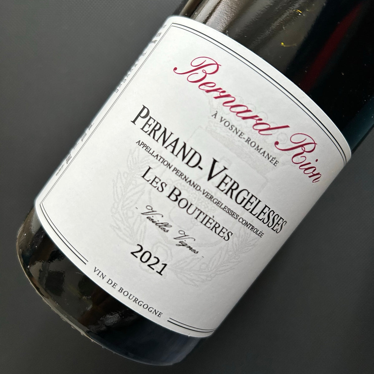 Pernand-Vergelesses Les Boutières Vieilles Vignes 2021 Bernard Rion 柏朗 ...